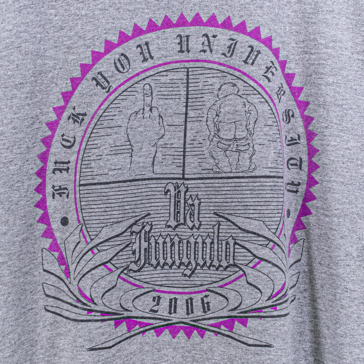 F*ck You University Va Fungulo T-Shirt Crest– VNTG Shop