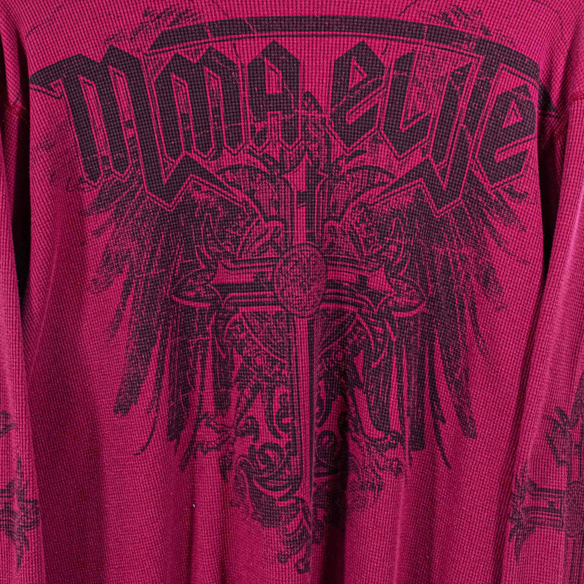 MMA Elite Cross Wings Thermal Waffle Shirt Long Sleeve– VNTG Shop
