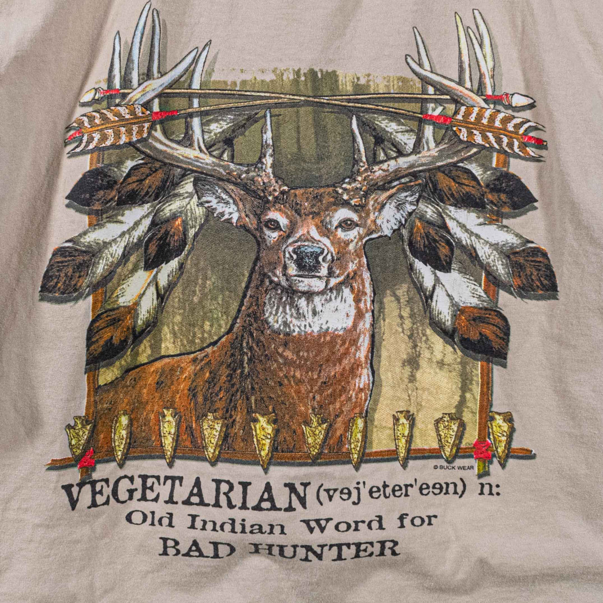 Buckwear Vegetarian Hunter Joke T-Shirt– VNTG Shop