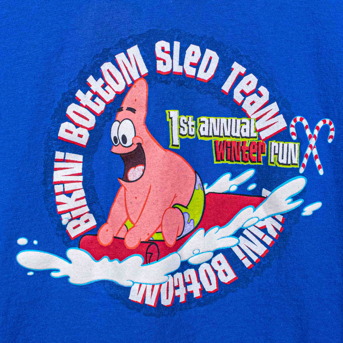 Spongebob Squarepants Patrick T-Shirt Long Sleeve Bikini Bottom Sled T ...