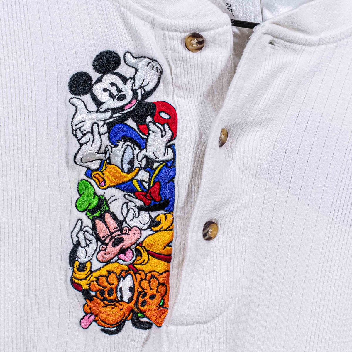 Disney Mickey Mouse Donald Goofy Henley T-Shirt– VNTG Shop